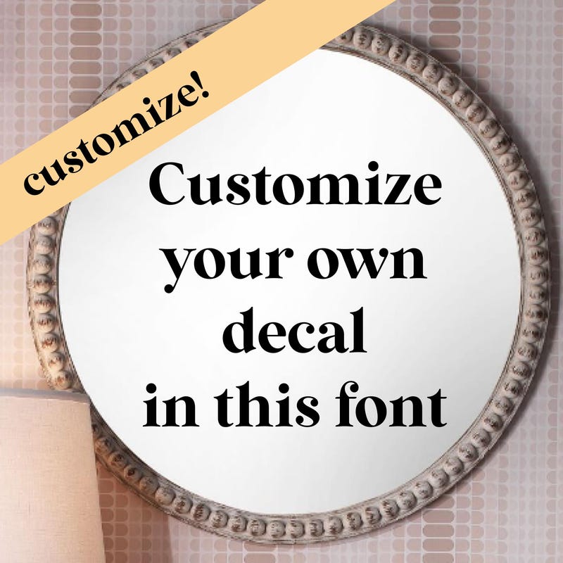 Mirror Decal - Etsy