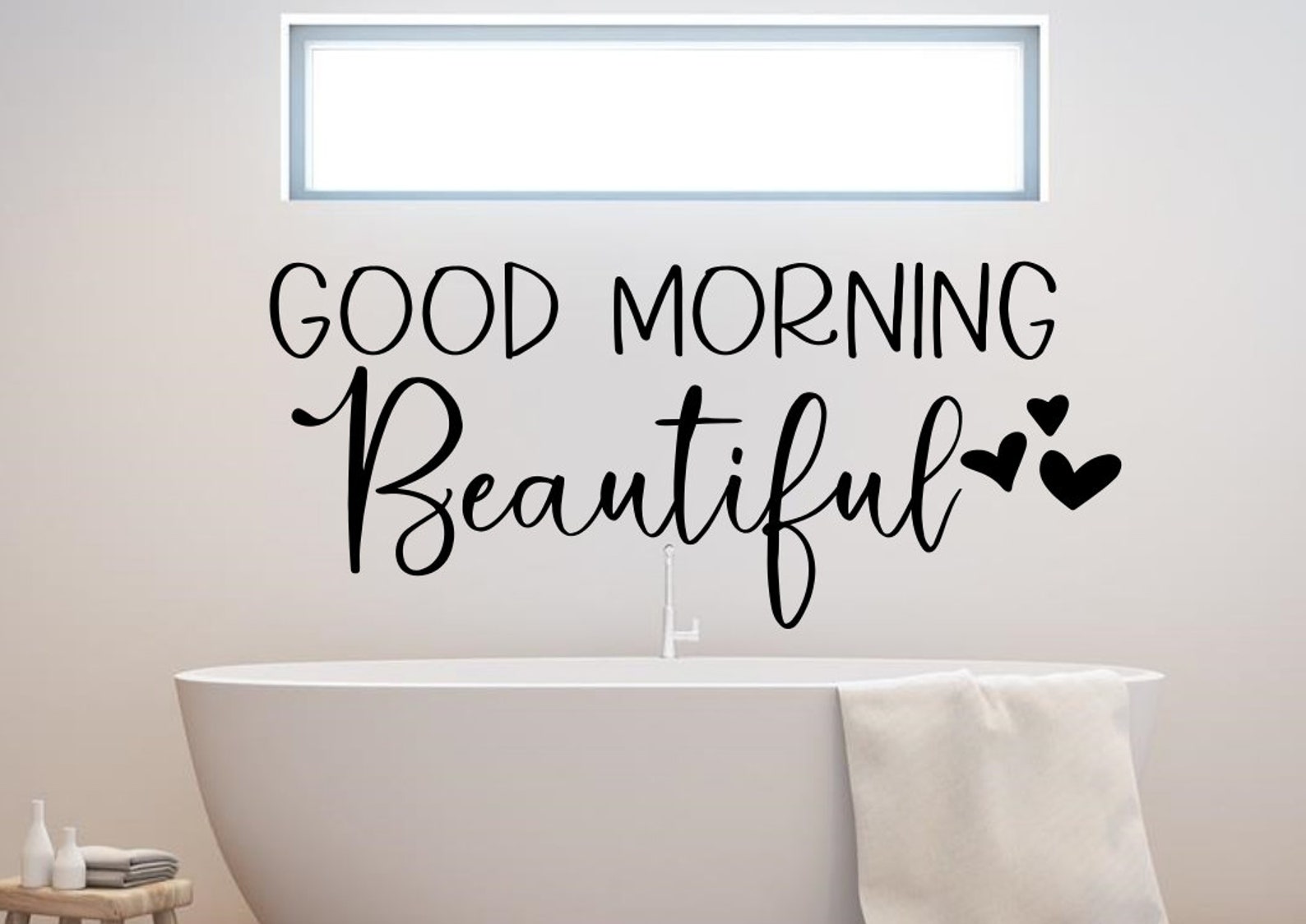 Good Morning Beautiful Wall Decal Good Morning Beautiful - Etsy
