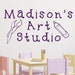 Art Studio Sign Art Studio Decor Custom Name Door Sign Art - Etsy
