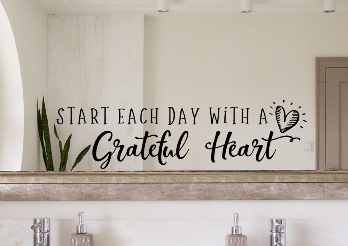 Grateful Wall Decal Grateful Wall Decor Grateful Decal | Etsy