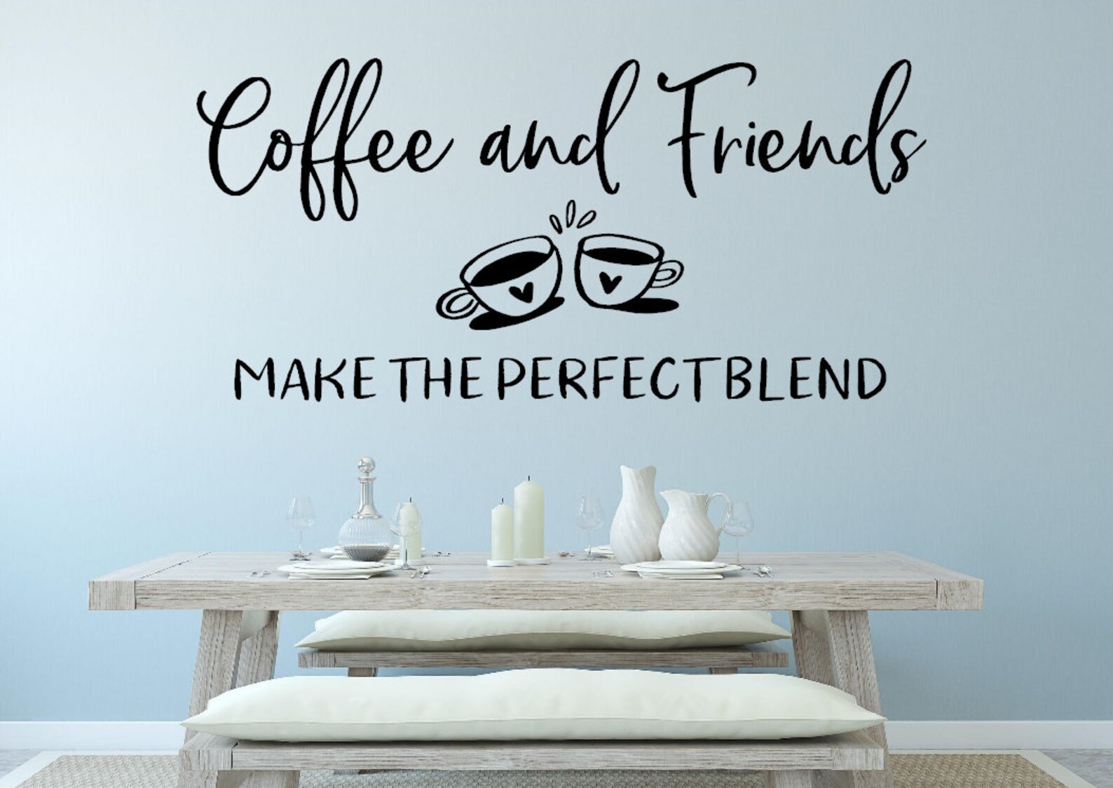 Coffee Wall Decal Coffee Vinyl Wall Decal Coffee Decal | Etsy