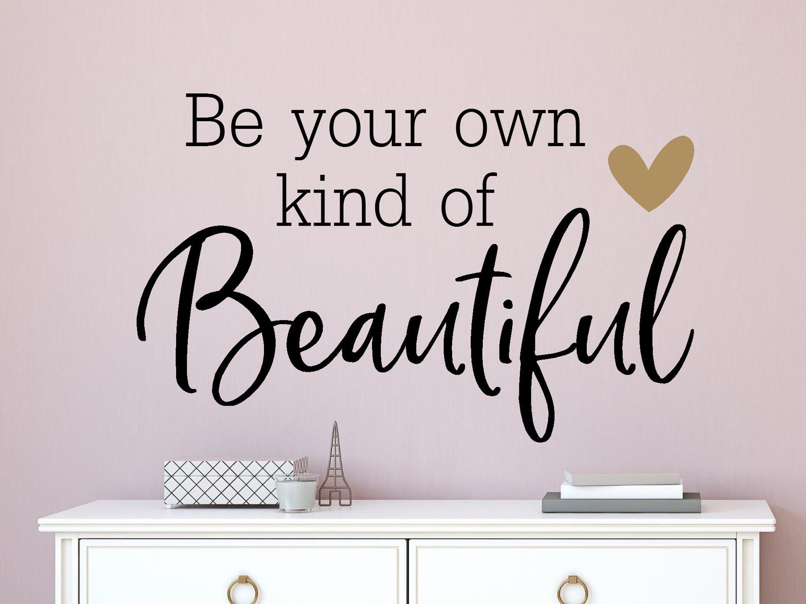 Be Your Own Kind of Beautiful Wall Decal - Girls Mirror Decal - Girls ...