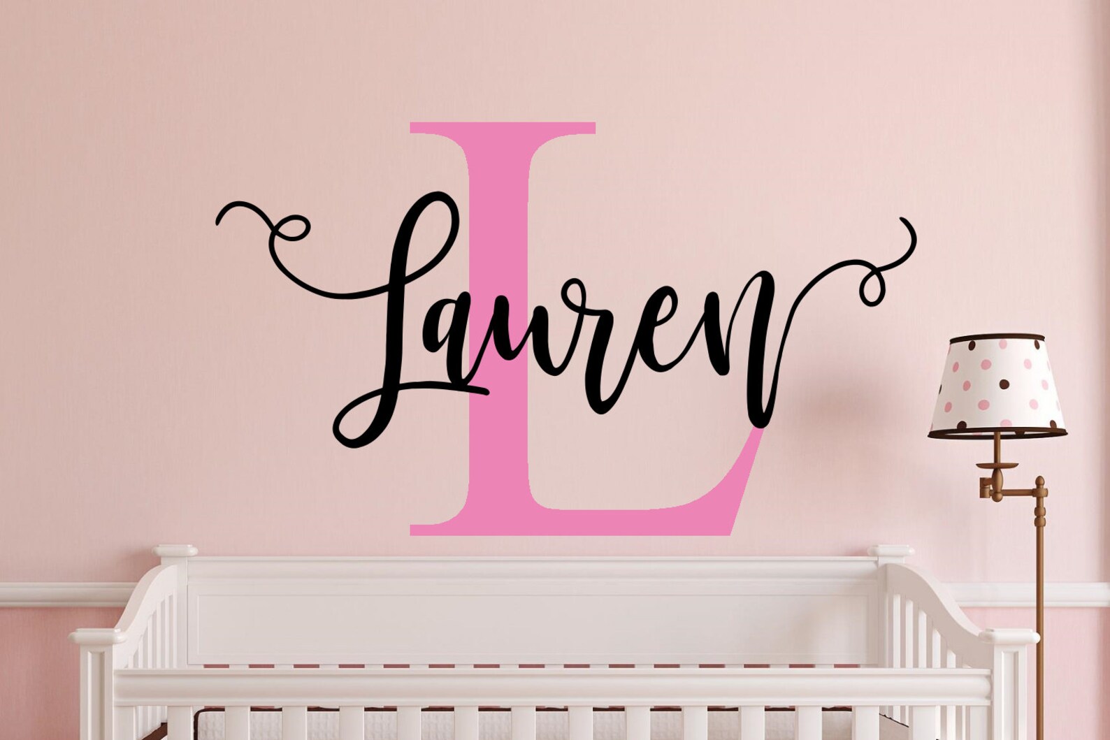 Girls Name Decal Girls Name Wall Decal Girls Name Nursery - Etsy