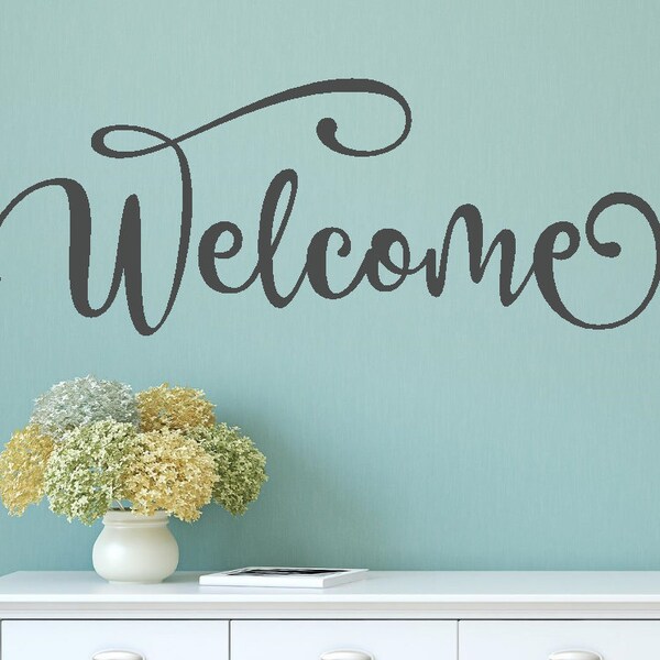 Wall Decals Welcome - Etsy