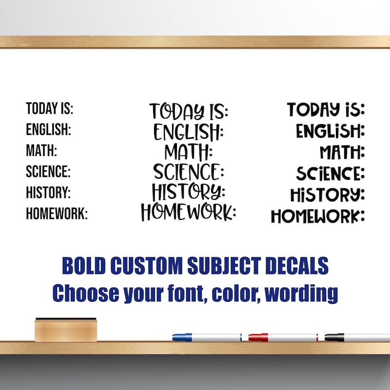 Whiteboard Decals - Etsy