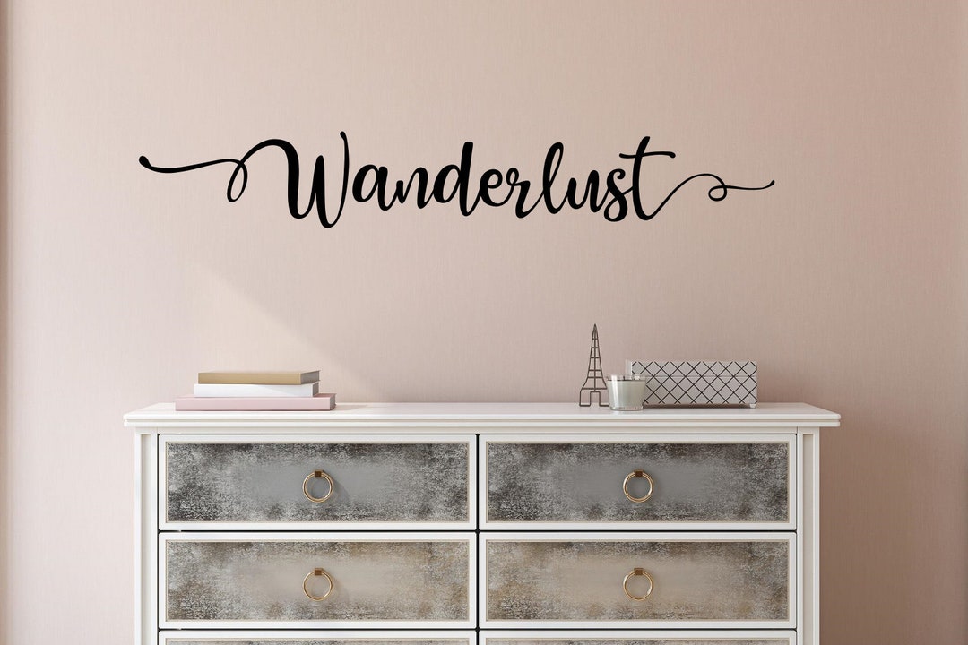 Wanderlust Decal Wanderlust Wall Decal Travel Wall Decal Wanderlust ...