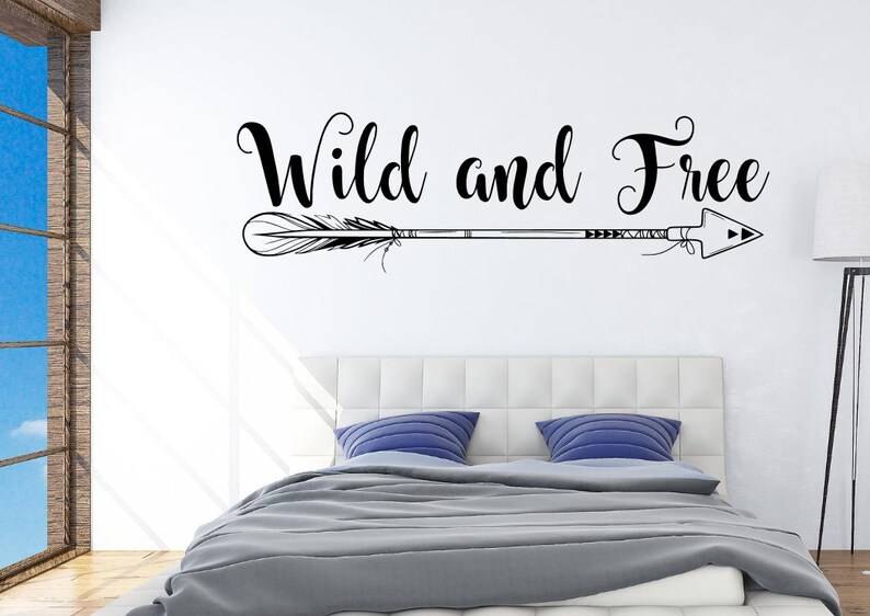 Wild and Free Wall Decal-wild and Free Wall Decor- Wild and Free Decal ...