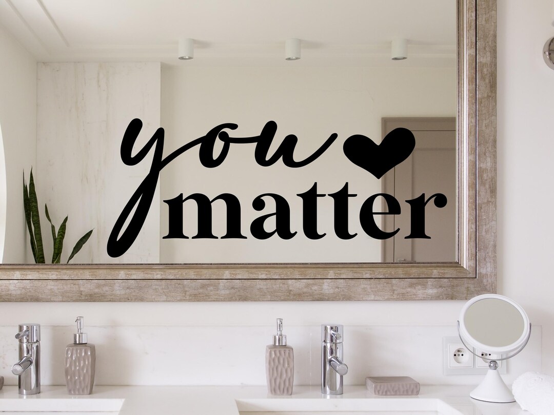 You Matter Decal - Self-esteem Reminder Sticker - Mental Health Sticker ...