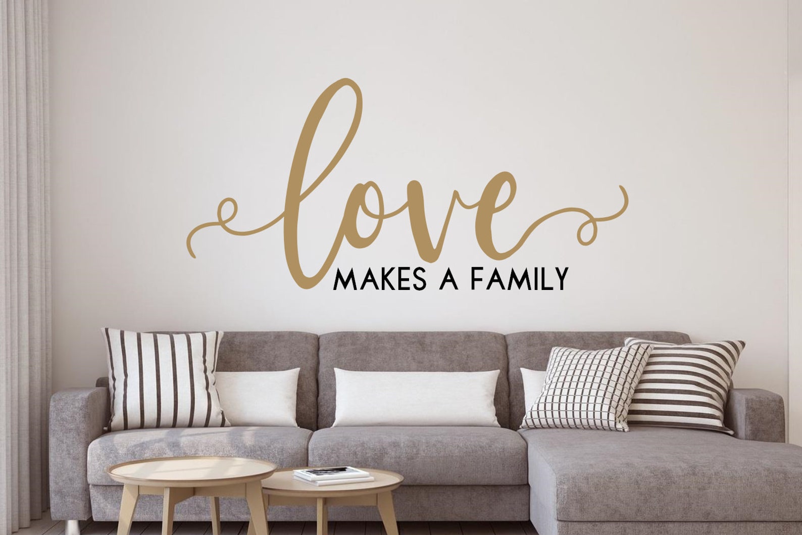 Love Makes a Family Wall Decal - Family Wall Decal - Love Wall Decal ...