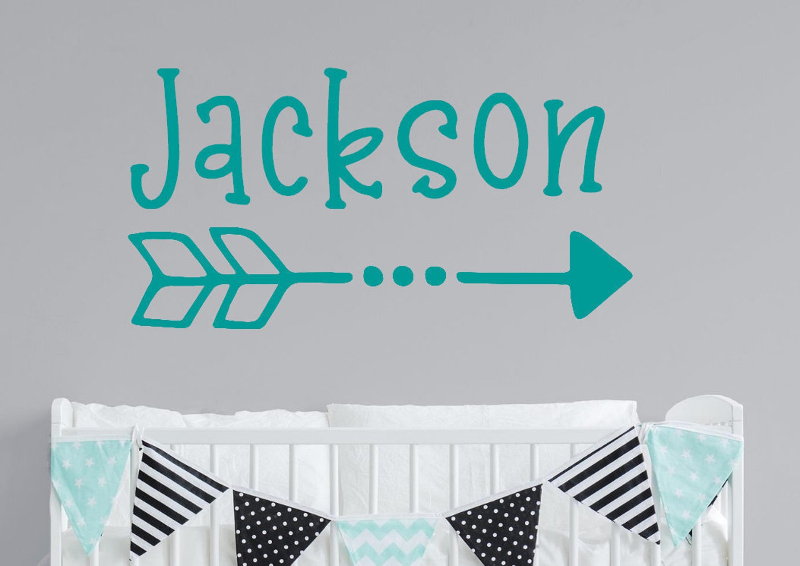 Arrow Name Wall Decal Arrow Name Vinyl Custom Name Wall - Etsy