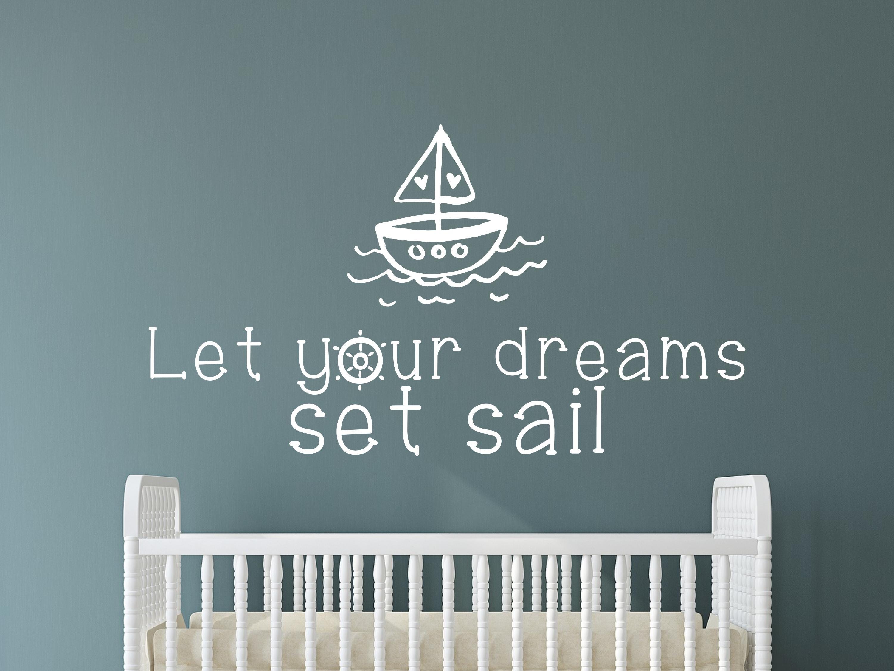 Nautical Wall Decal- Nautical Nursery Wall Decal- Nautical Vinyl Decal ...