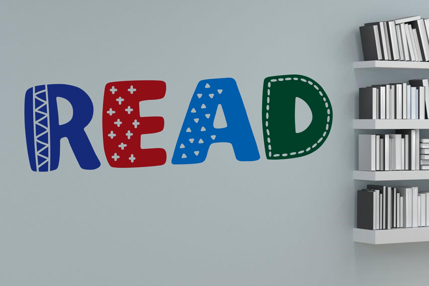 Multicolored Read Decal Read Wall Decal Classroom Wall | Etsy