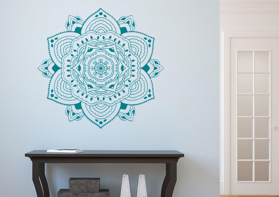 Mandala Wall Decor Mandala Wall Decal Mandala Wall Art | Etsy