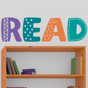 Multicolored Read Decal - Read Wall Decal - Classroom Wall Decal ...