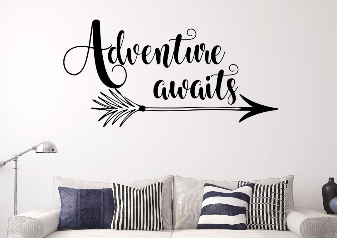 Adventure Awaits Wall Decal- Adventure Awaits Wall Decor- Adventure ...