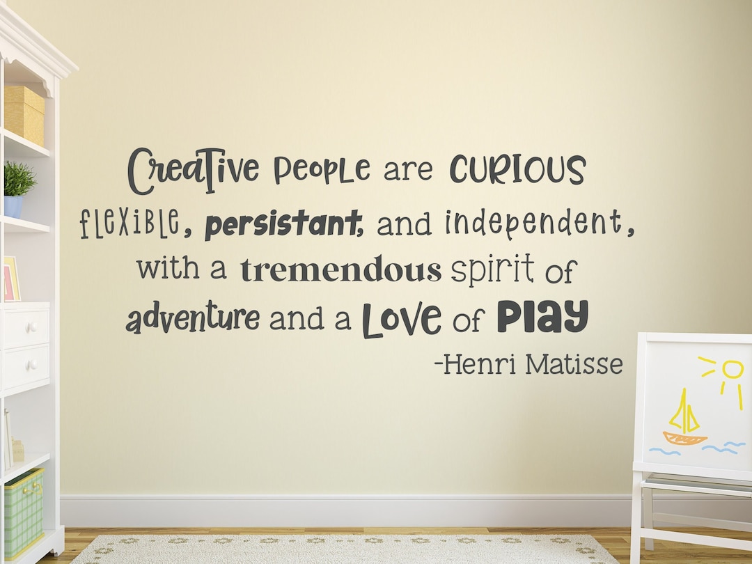 Creativity Wall Decal Creativity Quote Wall Decor Craft Room Wall Decal ...