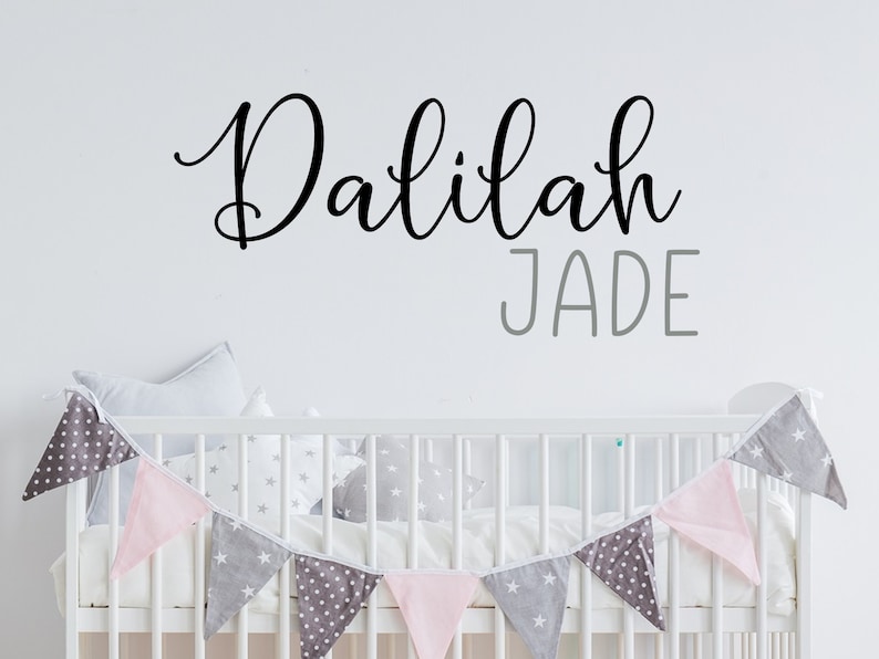 First and Middle Name Wall Decal- First and Middle Name Wall Decal ...