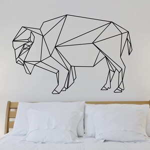 Buffalo Wall Decal - Geometric Buffalo Wall Decal - Geometric Buffalo ...