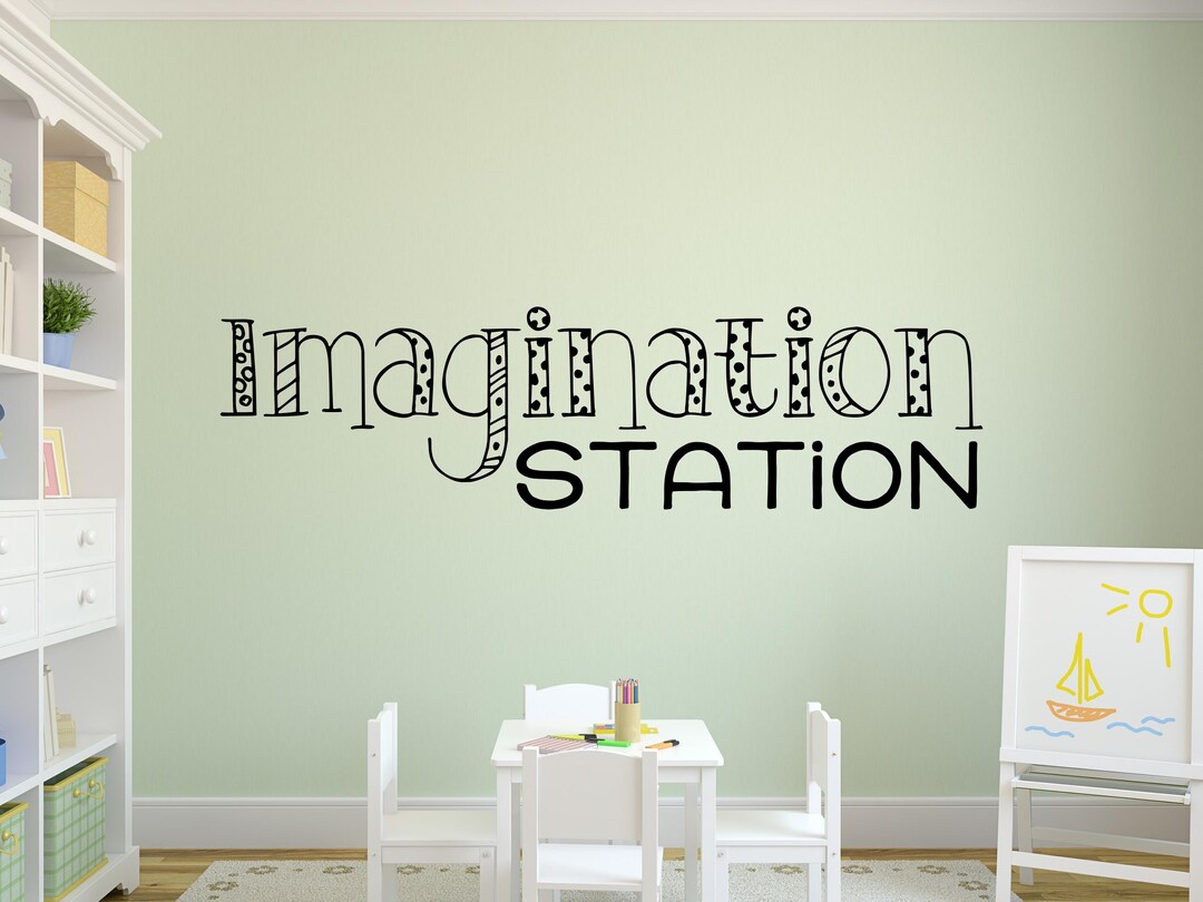 Imagination Station Wall Decal- Classroom Wall Decal- Creativity Wall ...