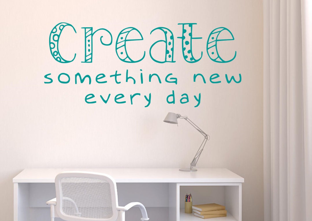 Create Something Wall Decal Craft Room Sign Craft Room Decor Craft Room ...