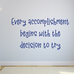 Motivational Wall Decal- Motivational Classroom Decal- Motivational ...