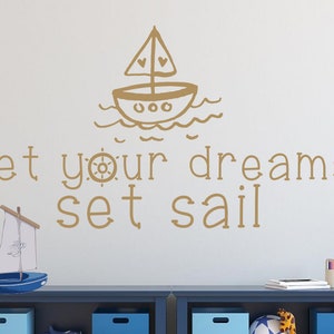 Nautical Wall Decal Nautical Nursery Wall Decal Nautical Vinyl Decal ...