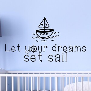 Nautical Wall Decal- Nautical Nursery Wall Decal- Nautical Vinyl Decal ...