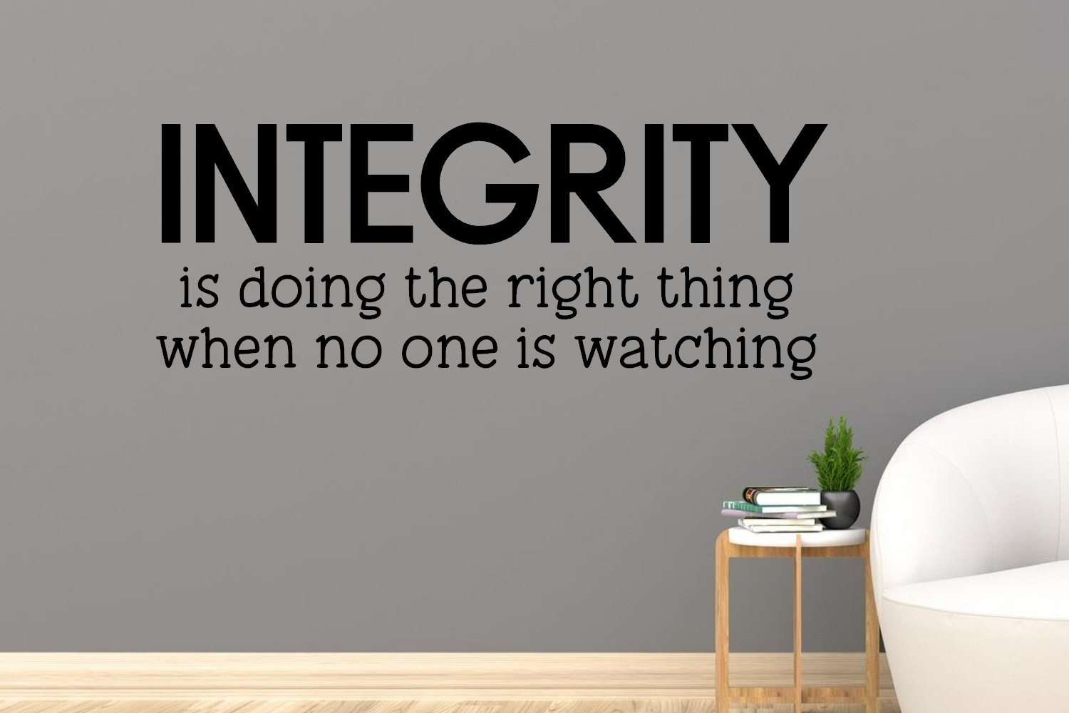 Integrity Wall Decal Integrity is Doing the Right Thing When - Etsy