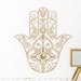 Hamsa Wall Decal Hamsa Vinyl Decal Hamsa Wall Art Hand of Fatima Wall ...