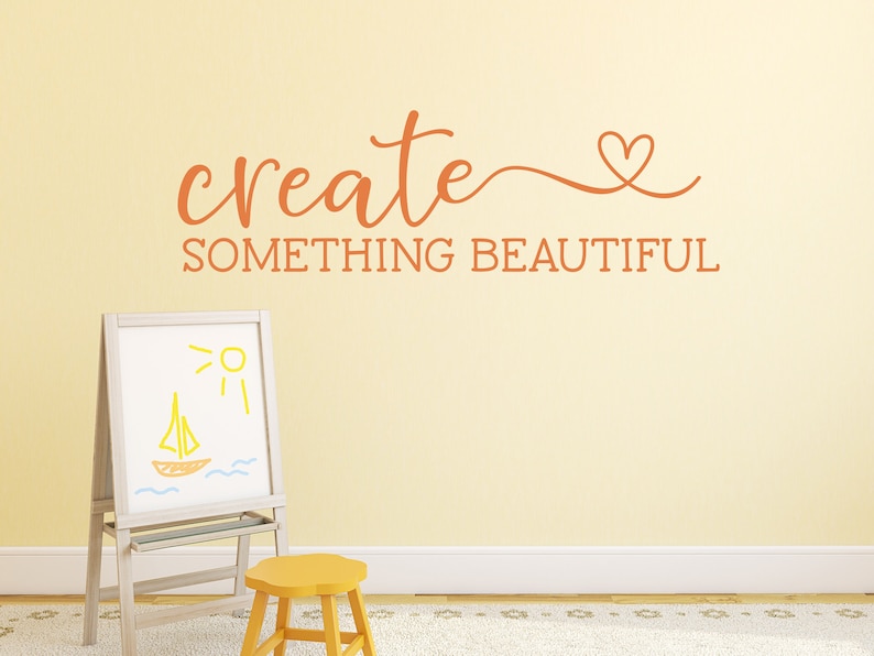 Craft Room Wall Decal Classroom Wall Decal Create Something - Etsy