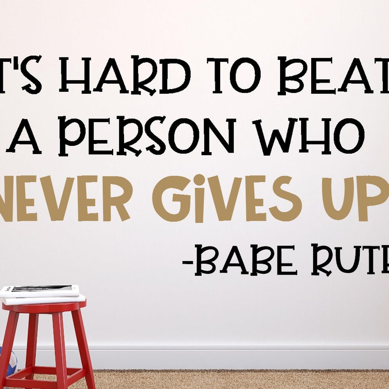 Babe Ruth Quote - Etsy