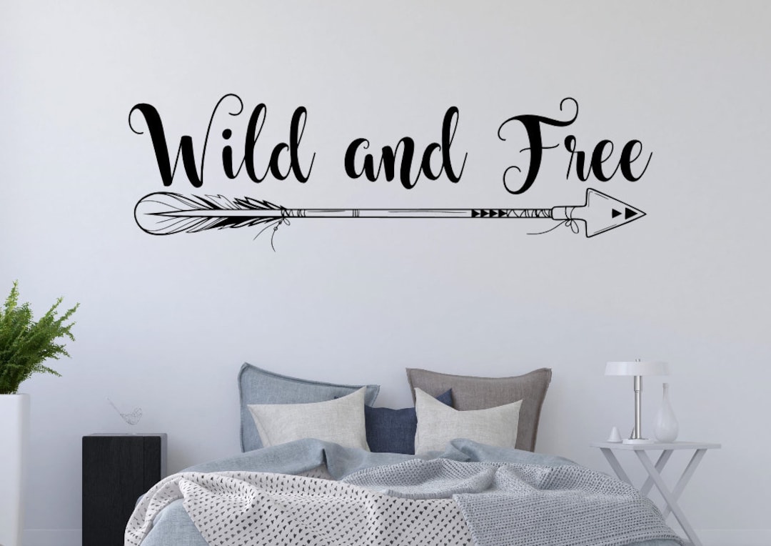 Wild and Free Wall Decal-wild and Free Wall Decor- Wild and Free Decal ...