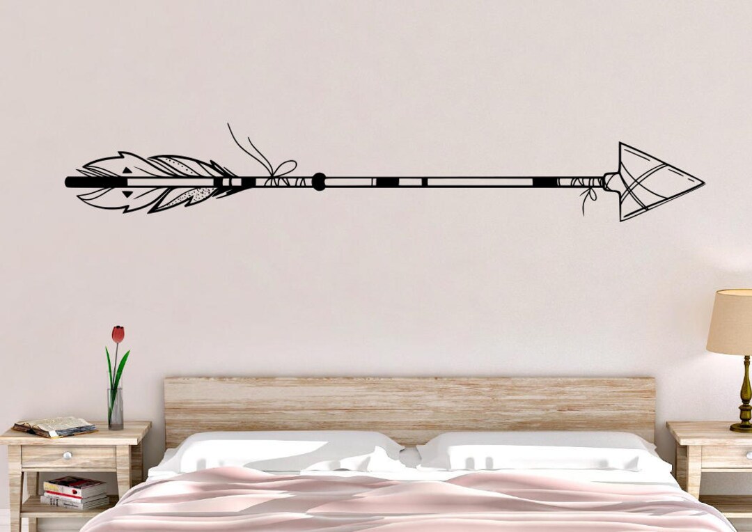 Detailed Arrow Wall Decal Arrow Vinyl Decal Arrow Decal Native American ...