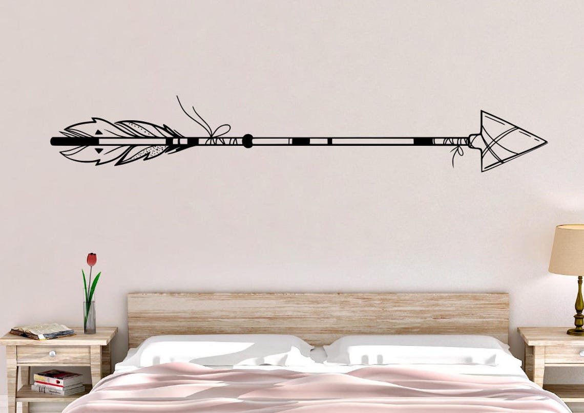 Detailed Arrow Wall Decal Arrow Vinyl Decal Arrow Decal | Etsy