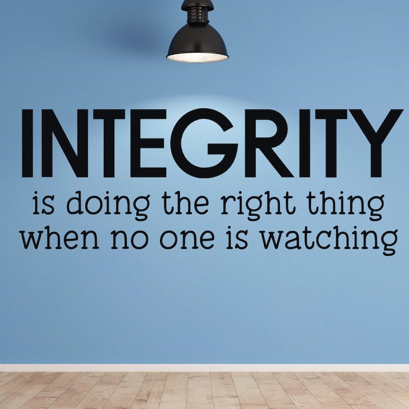 Integrity Poster - Etsy
