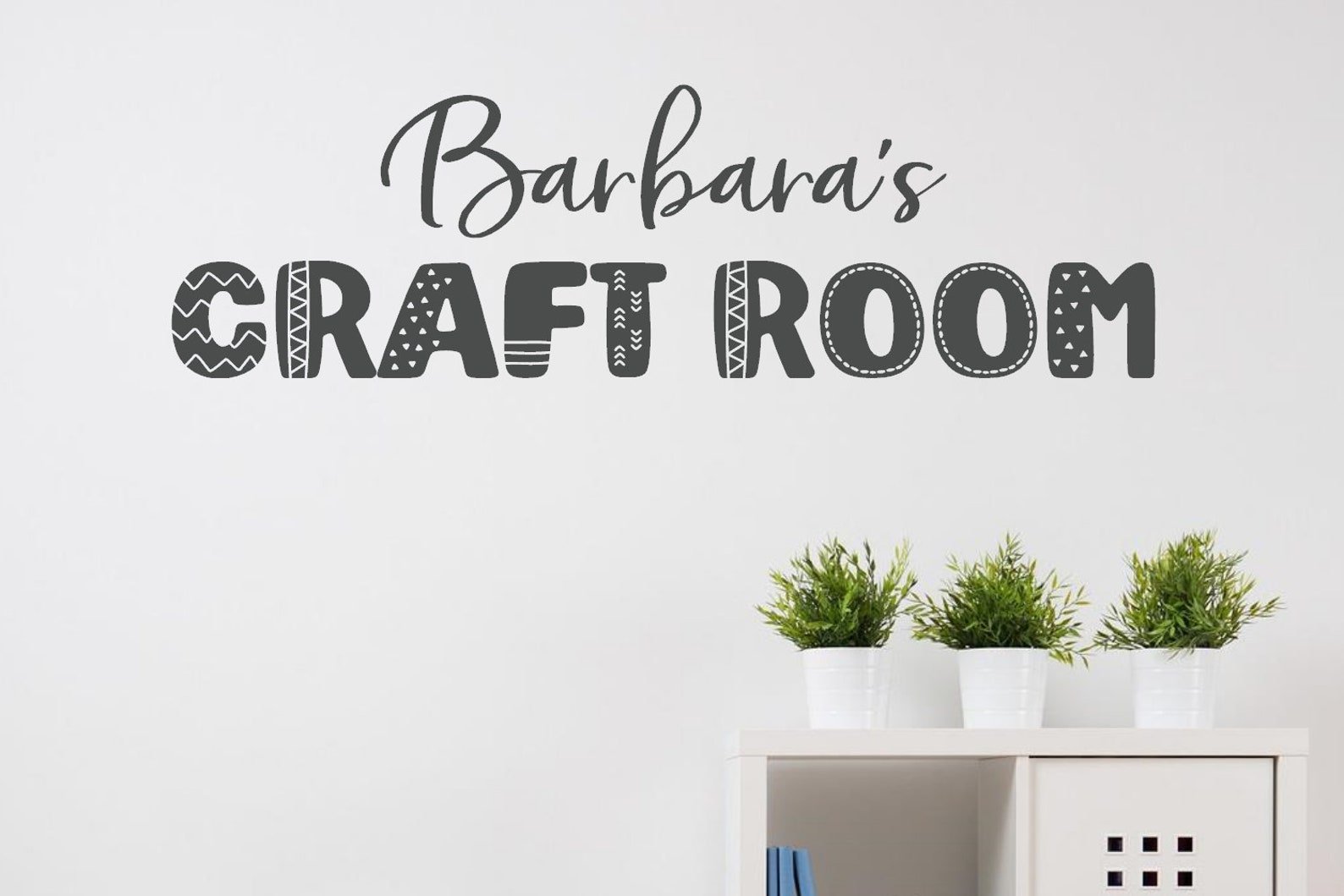 Craft Room Wall Decal Craft Room Decal Craft Room Name | Etsy