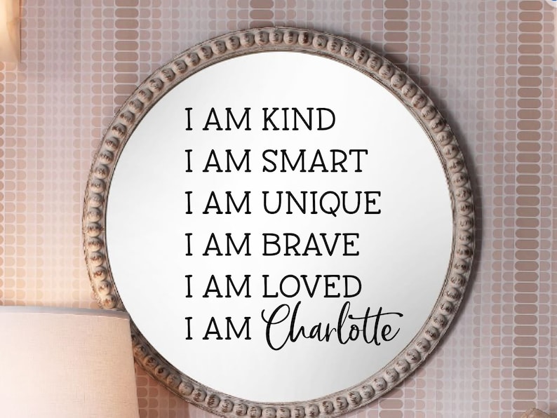 Kid's Affirmation Decal Mirror Affirmation Decal - Etsy