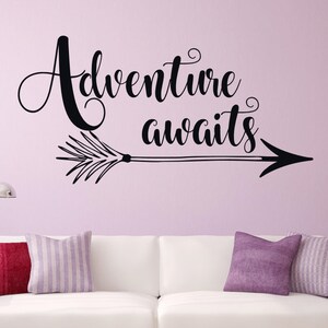 Adventure Awaits Wall Decal- Adventure Awaits Wall Decor- Adventure ...