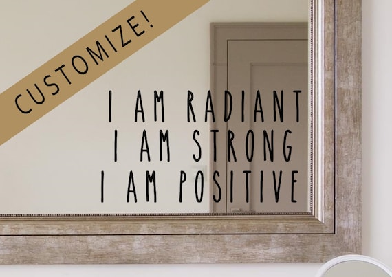 Mirror Affirmation Decal Affirmation Decal Mantra Decal - Etsy