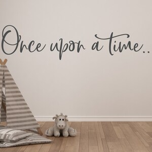 Once Upon a Time Wall Decal - Reading Wall Decal - Kids Reading Decor ...