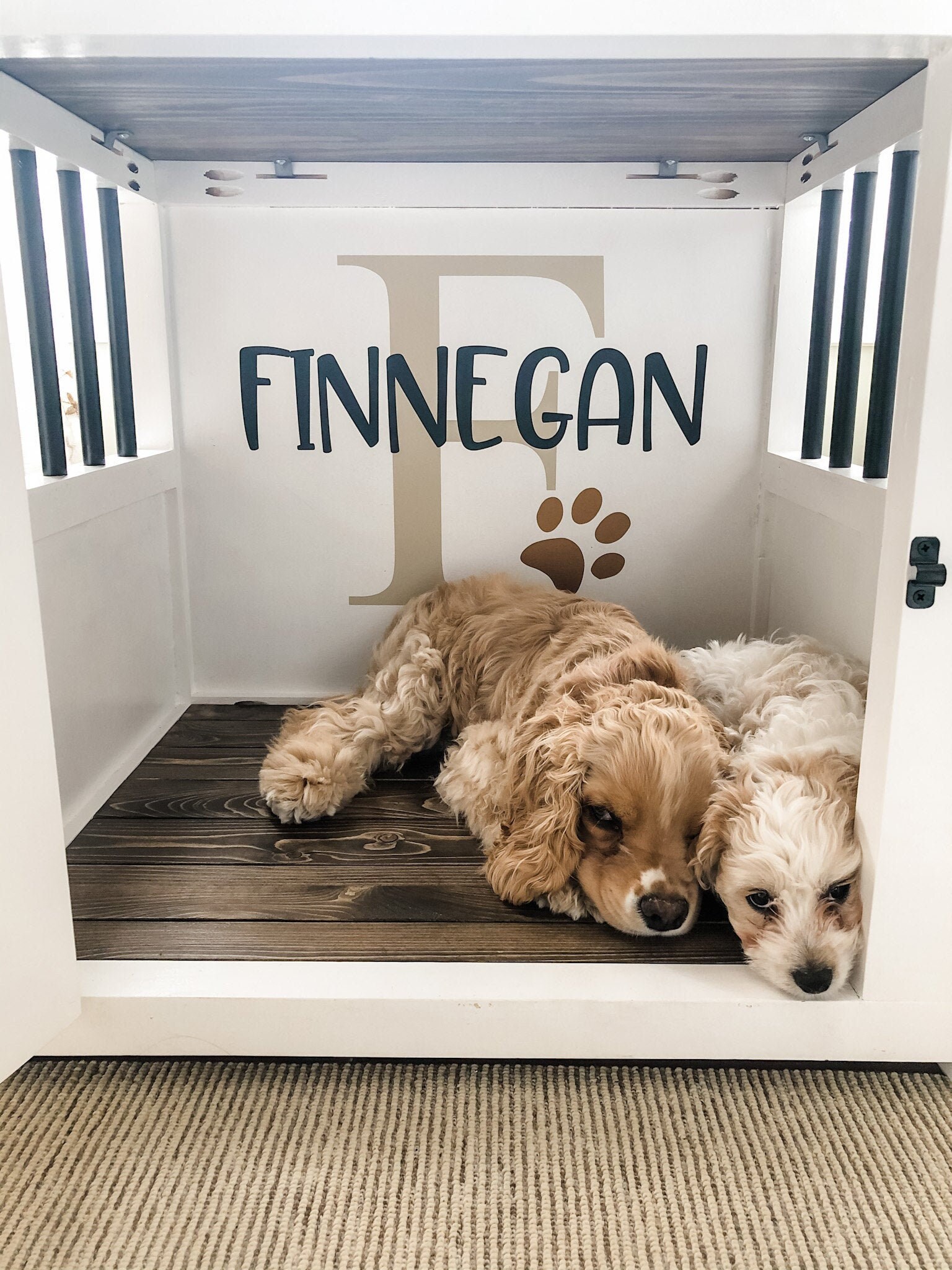 Dog Name Wall Decal Dog Wall Decal Dog Name Sticker Custom | Etsy