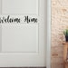 Welcome Door Decal Welcome Home Decal Door Welcome Sticker - Etsy