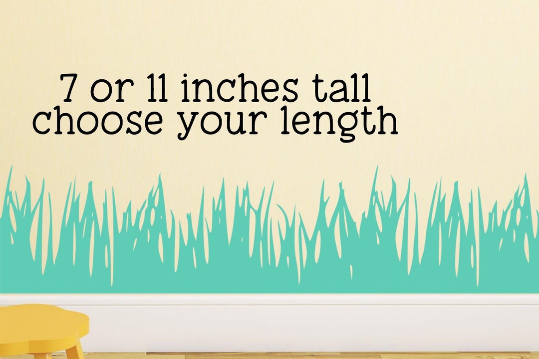 Grass Wall Decal Grass Decal Grass Border Grass Vinyl Decal Grass on ...