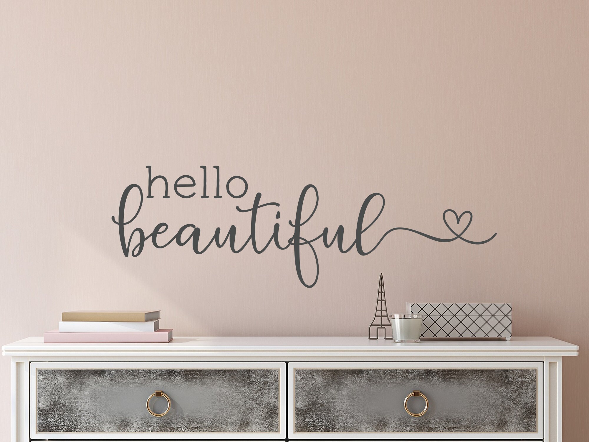 Hello Beautiful Decal Hello Beautiful Mirror Decal Hello - Etsy