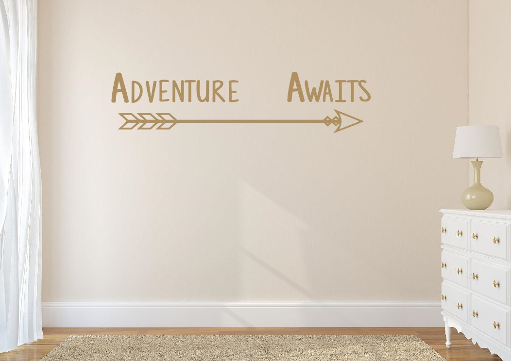 Adventure Awaits Wall Decor Adventure Awaits Wall Decal | Etsy