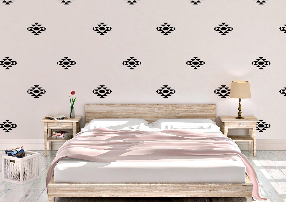 Aztec Wall Decals Aztec Wallpaper Aztec Wall Stickers Aztec - Etsy