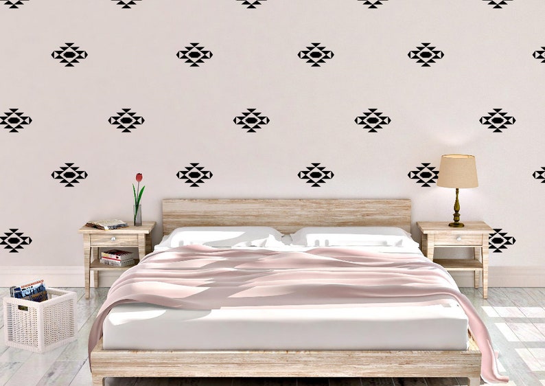 Aztec Wall Decals Aztec Wallpaper Aztec Wall Stickers Aztec - Etsy