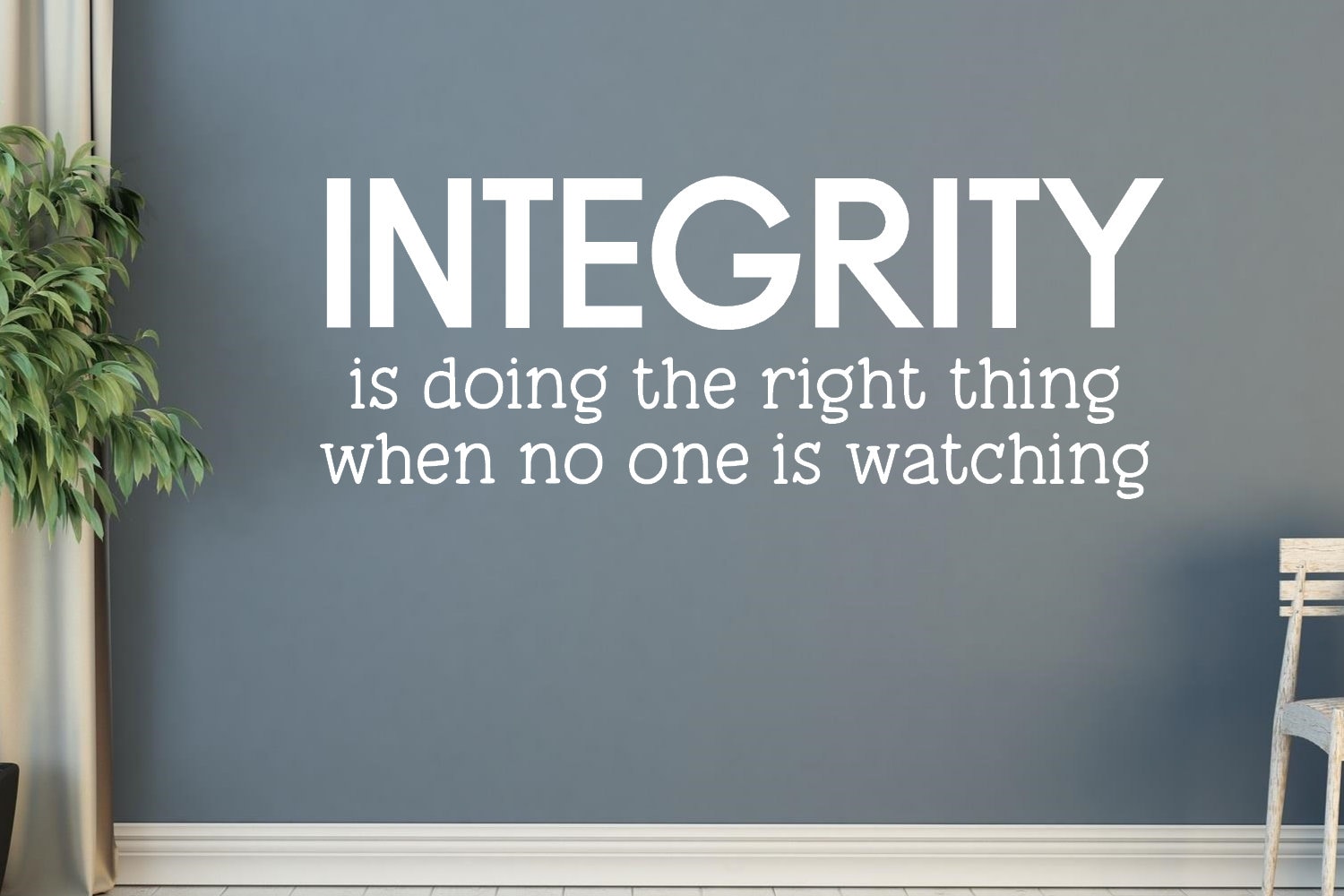 Integrity Wall Decal Integrity is Doing the Right Thing When - Etsy
