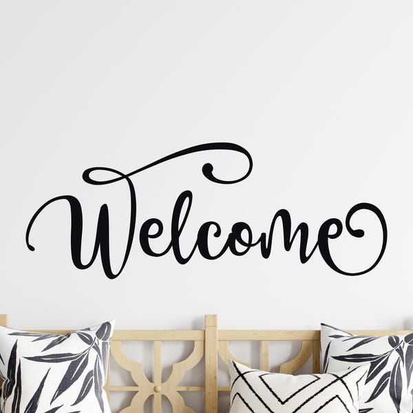 Wall Decals Welcome - Etsy