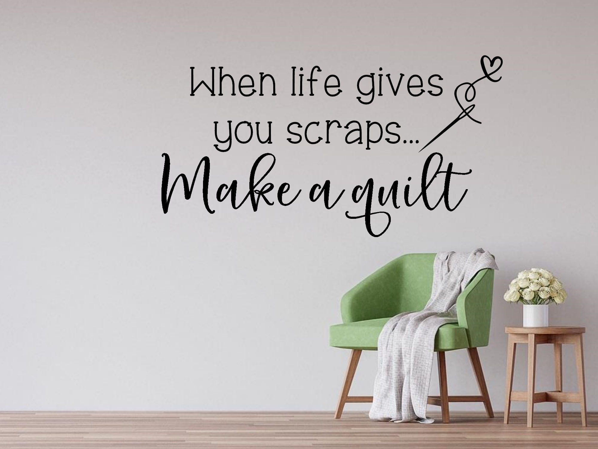 Quilting Wall Decal - Quilting Wall Decor - Craft Room Decor - When ...